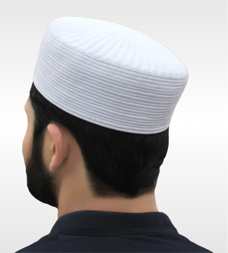 Buy Islamic Kufi Prayer Cap for Men - Sunnah Topi for Salah ...